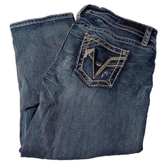 Vigoss | Jeans | Vigoss Capri Jeans Womens Size 6x22 Blue Faded Med ...